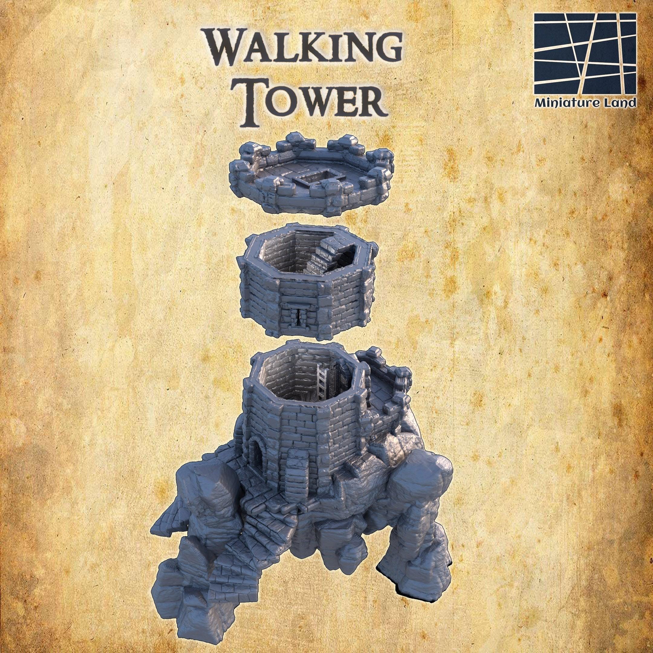 Walking Tower | 3D Printed Tabletop Terrain for RPG and D&D Gaming ...