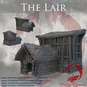 The Lair (set A), Rat Lair by Dark Realms, Cave and Tunnel Terrain - Etsy