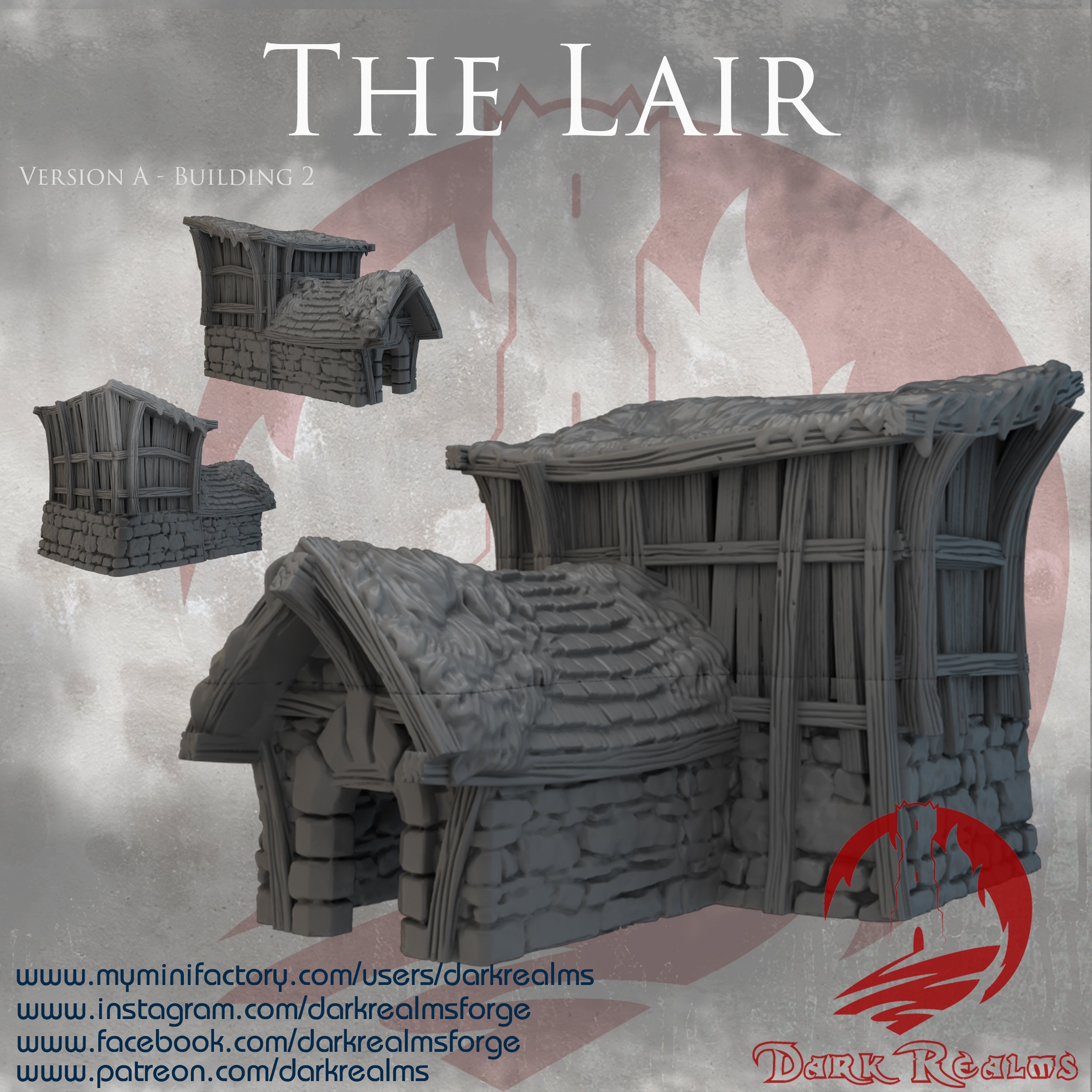 The Lair set A, Rat Lair by Dark Realms, Cave and Tunnel Terrain - Etsy