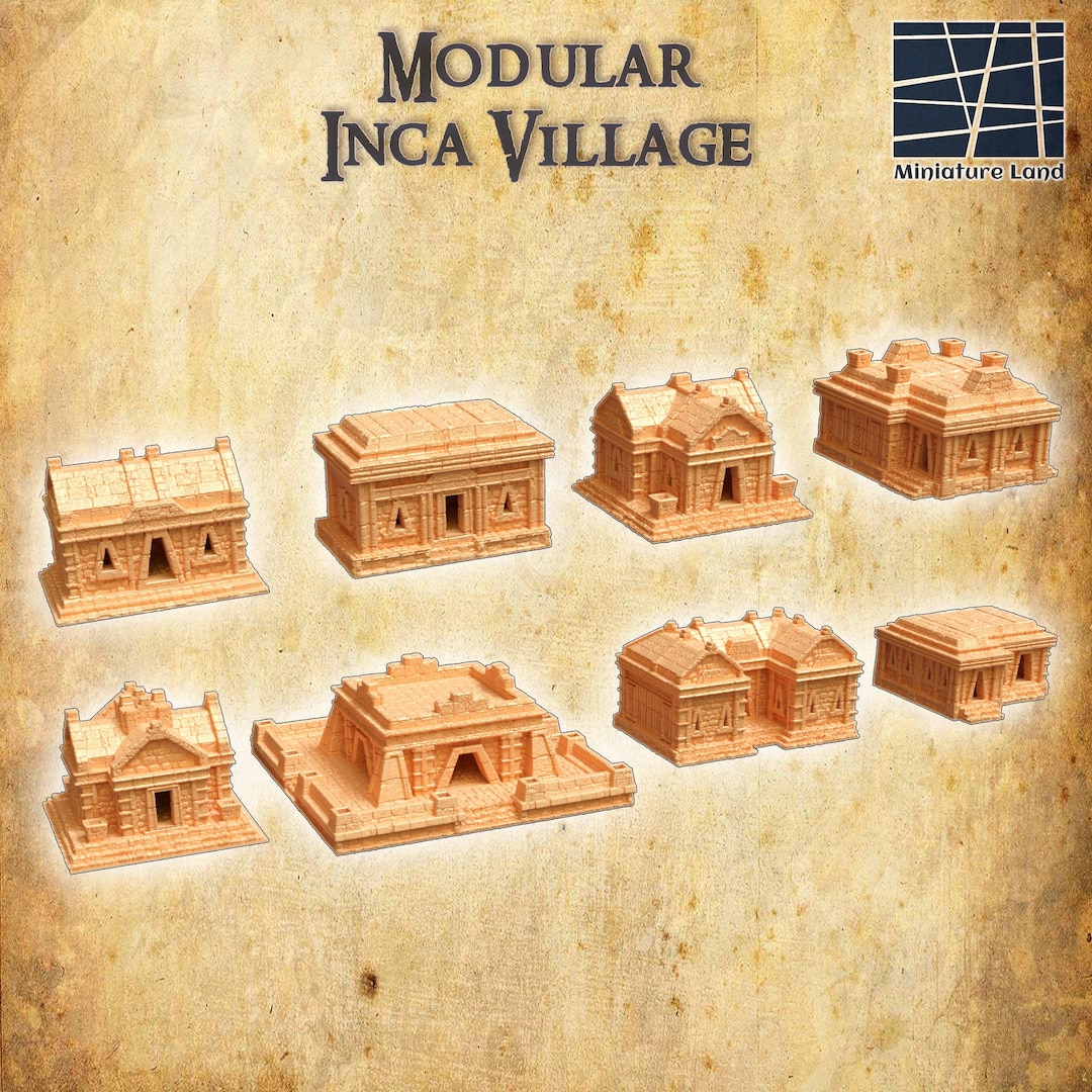 Modular Inca Village | Terrain for DND, DND Accessories, Tabletop RPG ...
