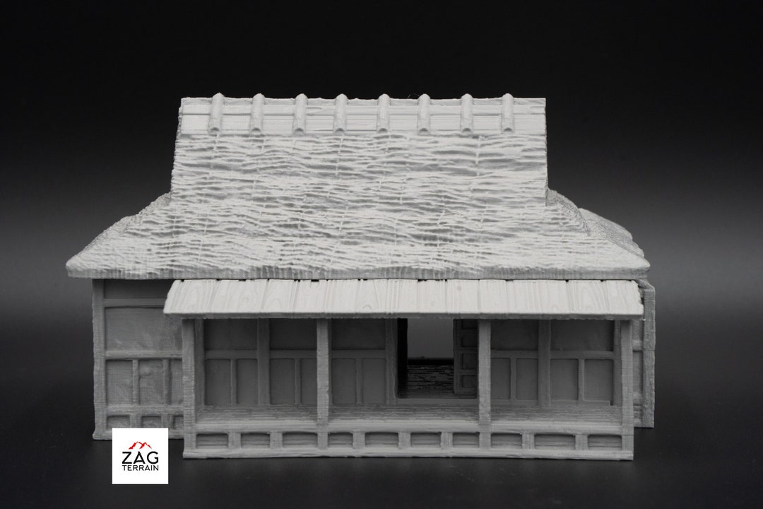Japanese Cottage Dnd Terrain Dnd Samurai Terrain for 28mm - Etsy