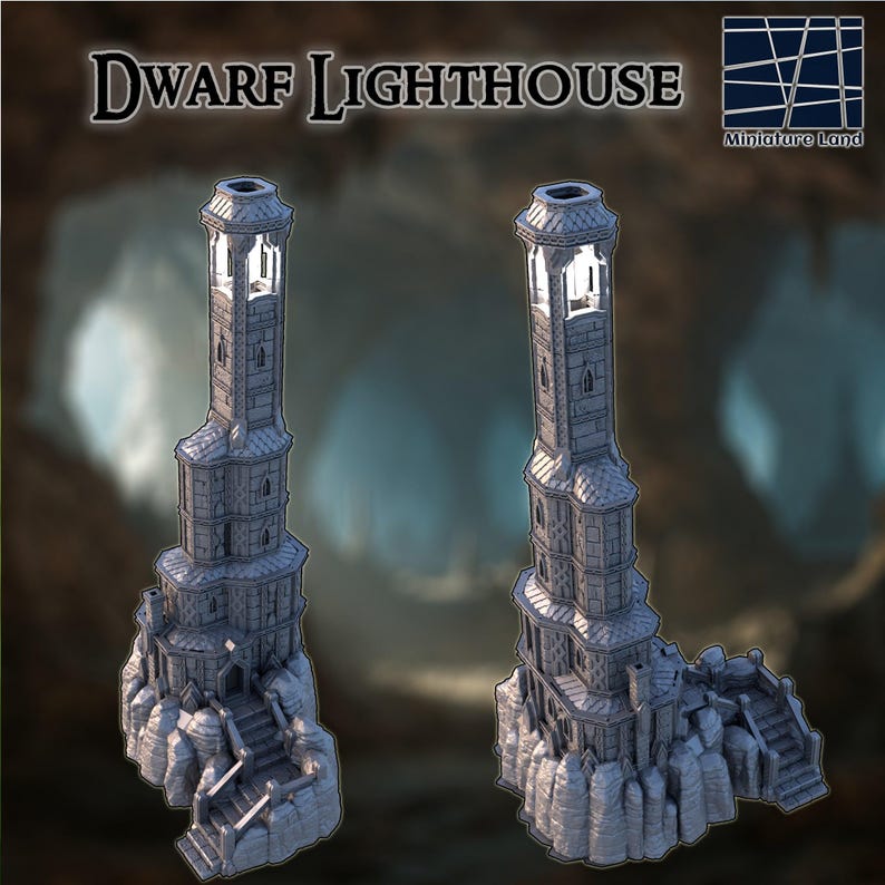 Dwarf Lighthouse | Dnd Terrain, Dnd Accessories, Dungeon Master Gifts ...