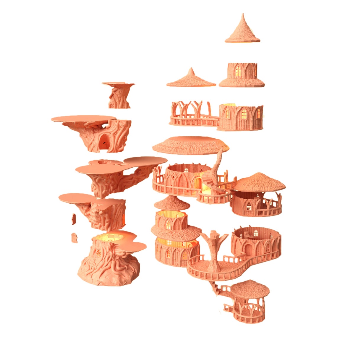 Grand Treehouse Dnd Terrain Dnd Tree Village Terrain - Etsy