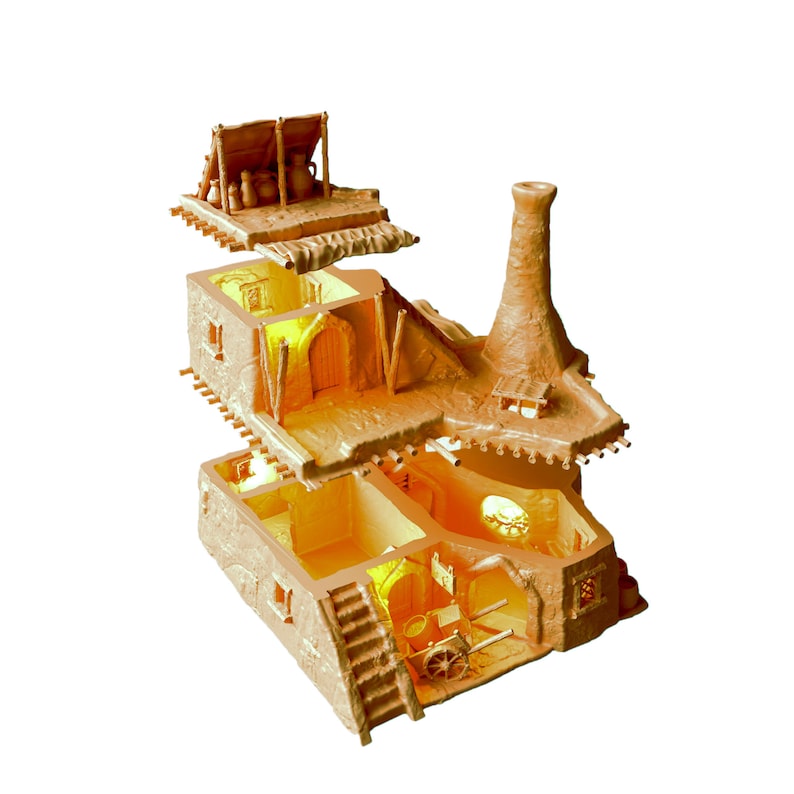 Desert Blacksmith Dnd Terrain, Desert Forge for Dnd, Blacksmith Terrain ...