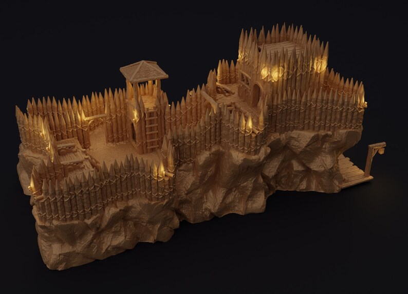 Small Pirate Fort Terrain Pirate Fort Terrain for Dnd - Etsy