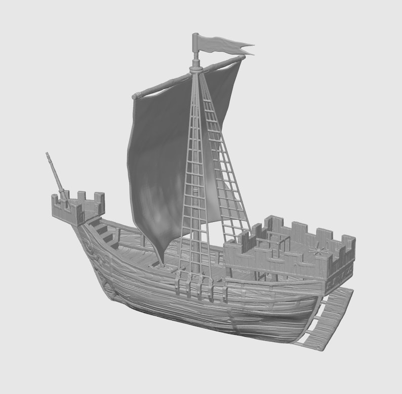 Medieval Cog Dnd Ship Terrain, Dnd Cog Ship 28mm, Miniatureland - Etsy UK