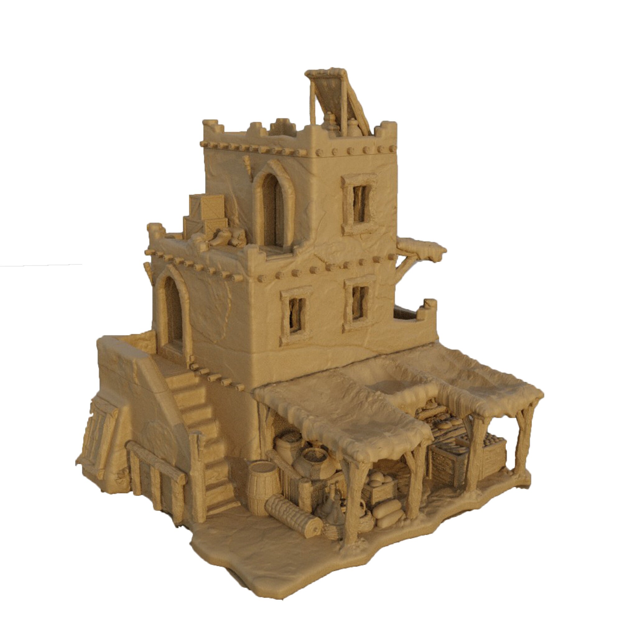 Desert Merchant Dnd Terrain, Desert Merchant House for Dungeons and ...