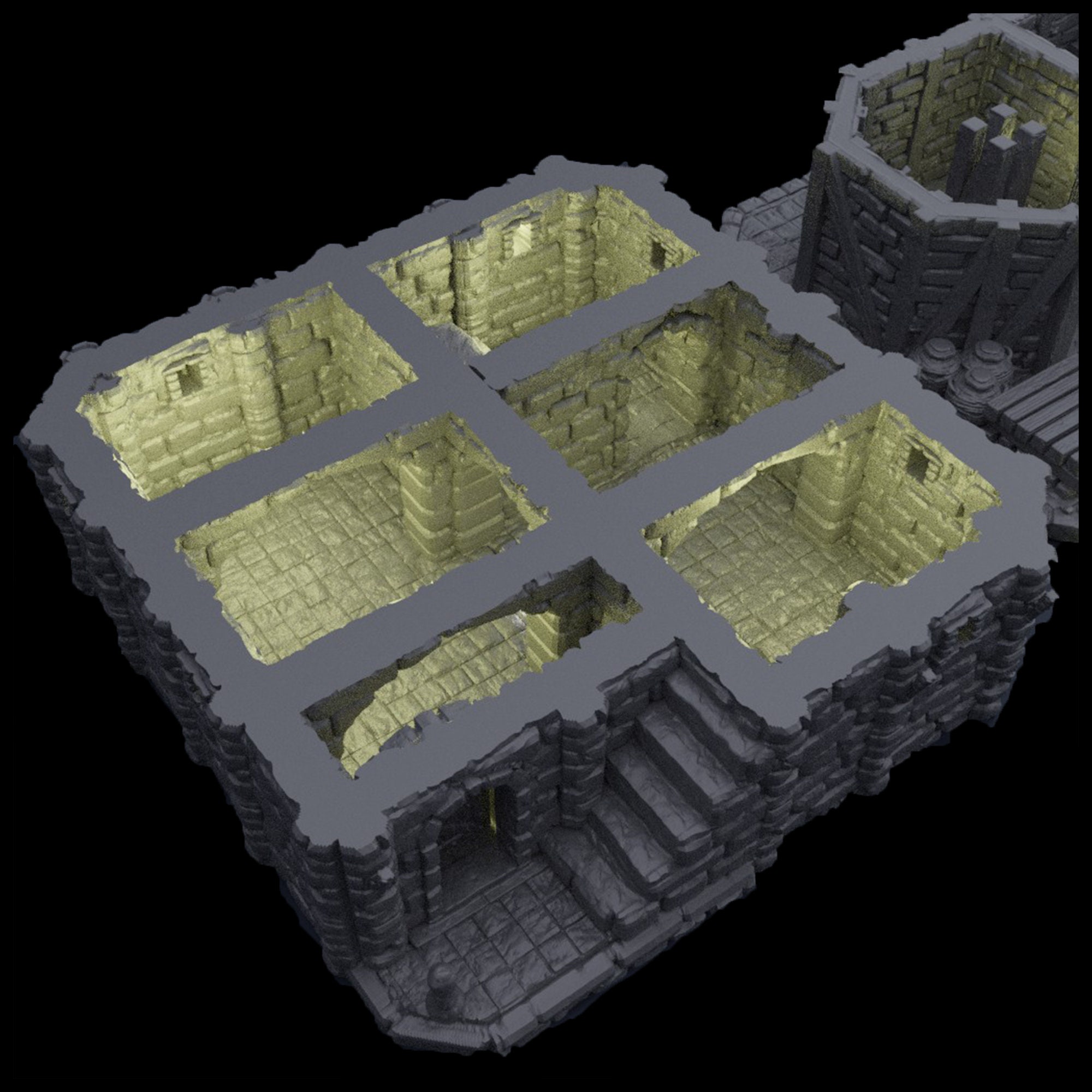 Seaside Warehouse Dnd Terrain for 28mm, 15mm, 32mm Miniatures, Dnd Dock ...