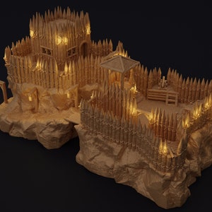 Small Pirate Fort Terrain, Pirate Fort Terrain for Dnd, Dungeons and ...