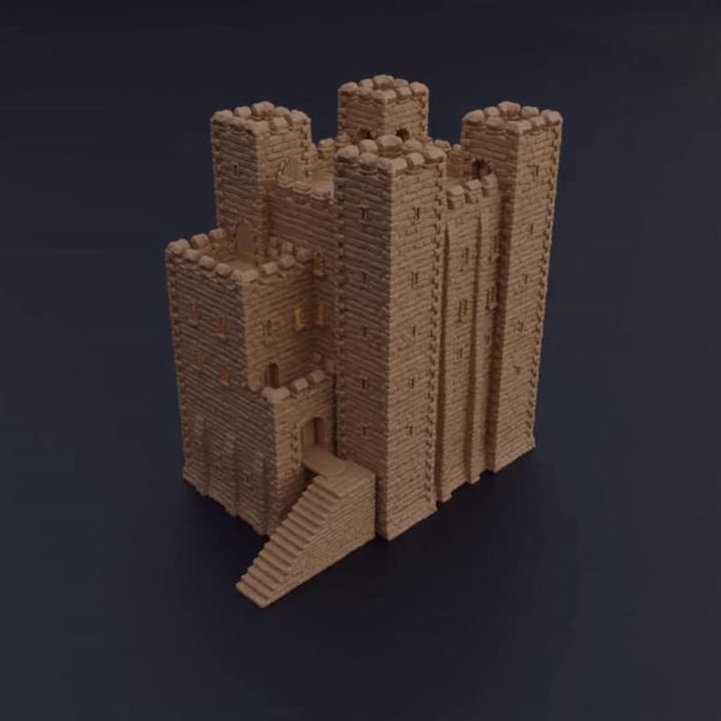 Old Norman Keep – 3D Printed Medieval Castle Tower | Tabletop Terrain ...