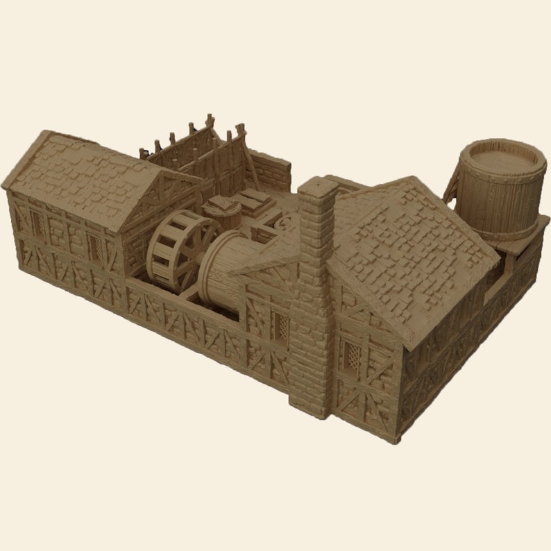 Medieval Tannery Dnd Terrain, Medieval Terrain for Dungeons and Dragons ...