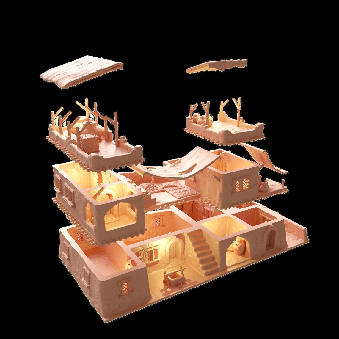 Desert Trading Outpost, Dnd Trade Outpost, Desert Trader, Miniatureland ...