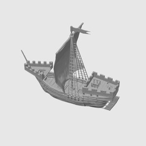 Medieval Cog Dnd Ship Terrain, Dnd Cog Ship 28mm, Miniatureland - Etsy