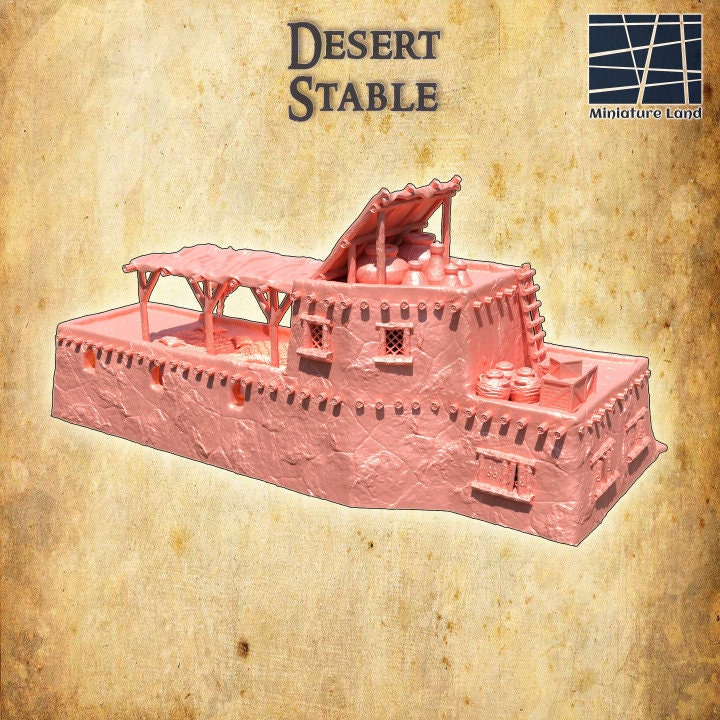 Desert Stable Dnd Terrain, Dungeons and Dragons, D&D, Miniatureland ...