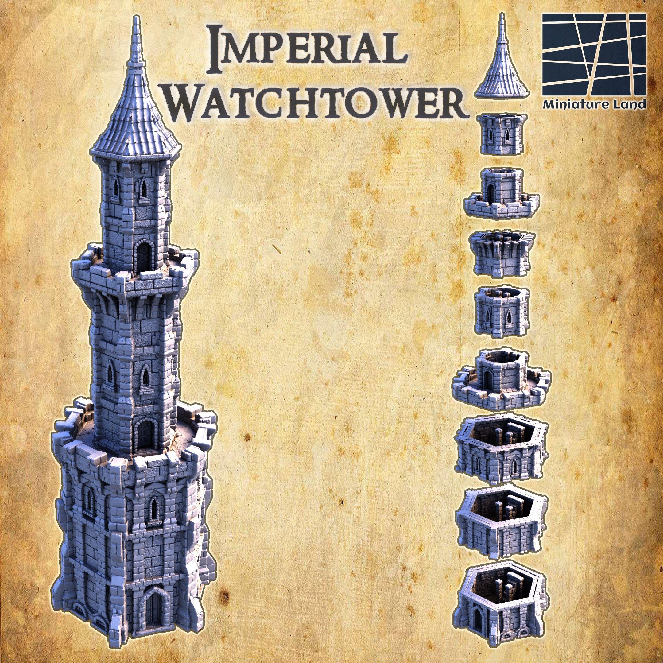 Imperial Watchtower | 3D Printed Tabletop Terrain for Dnd and RPG ...