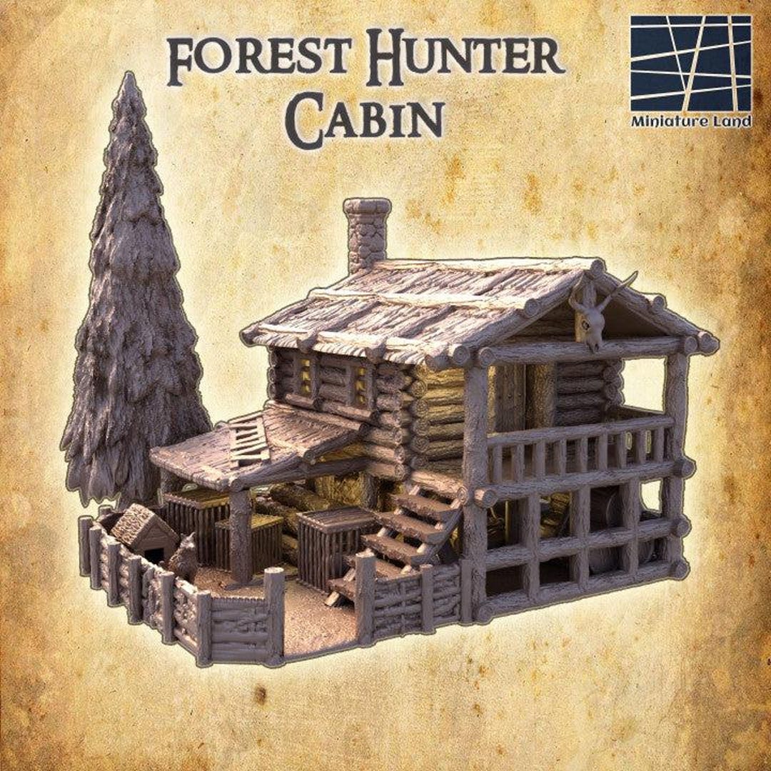 Forest Hunter Cabin | Dnd Terrain, Dnd Cabin, Dnd Forest Terrain, Dnd ...