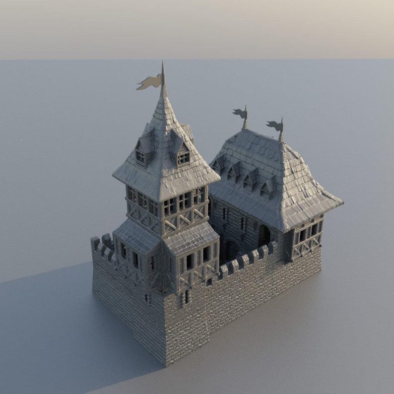 Medieval Guard House | Dnd Terrain, Dnd Accessories, Dungeon Master ...