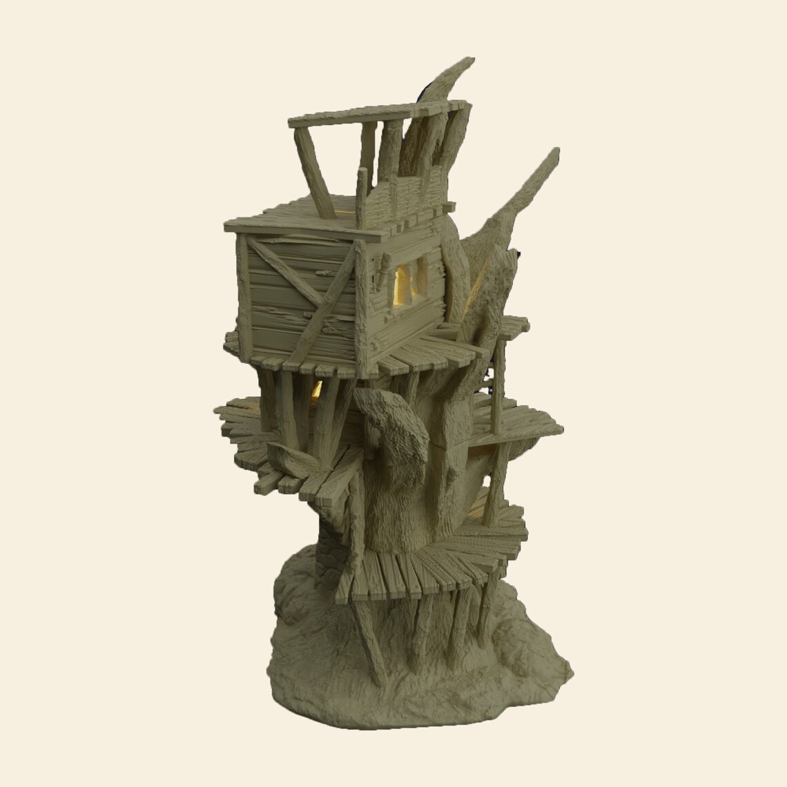 Tree Hovel Terrain for Dnd, Treehouse Dnd Terrain, Dungeons and Dragons ...