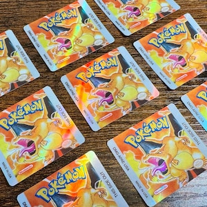 Pokémon Red Holographic Label - Laminated Replacement Label for Game ...