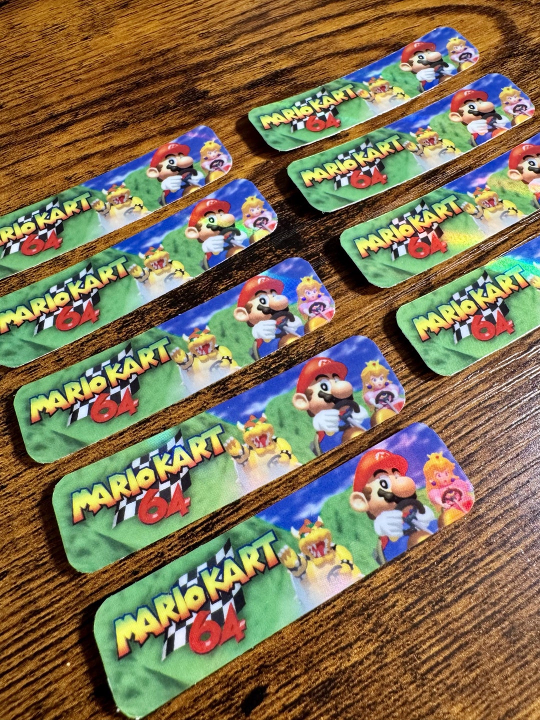 Mario Kart 64 - Holographic, Laminated Nintendo 64 (N64) Cartridge ...