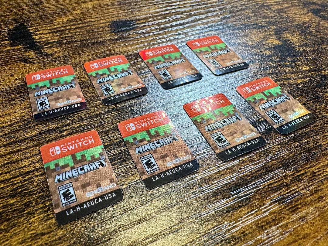 Minecraft Replacement Label for Switch Cartridge - Etsy