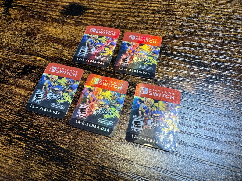 Splatoon 3 Replacement Label for Switch Cartridge - Etsy