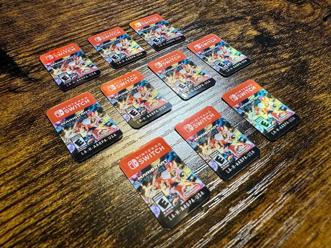 Mario Kart 8 Deluxe Replacement Label for Switch Cartridge - Etsy