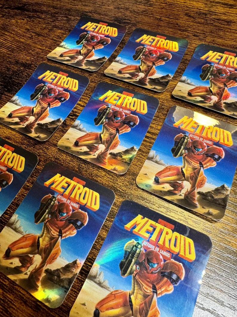 Metroid II: Return of Samus Holographic Kitsch Bent Game Boy Cart ...