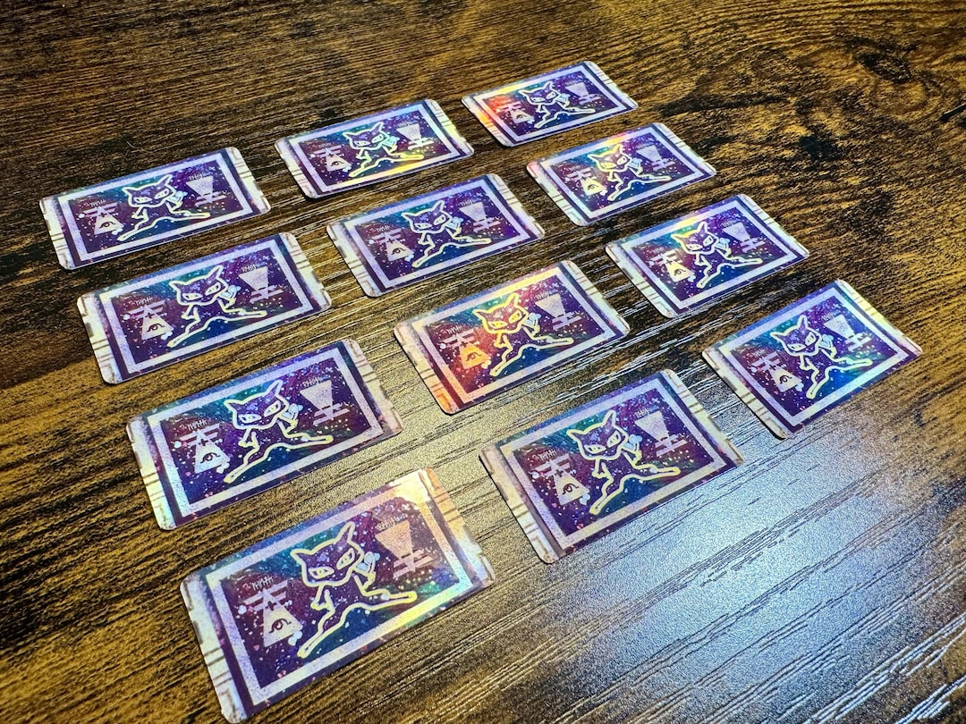 Ancient Mew GBA Holographic Label - Laminated Replacement Label for ...