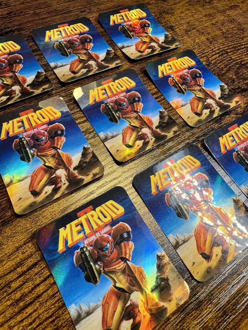 Metroid II: Return of Samus Holographic Kitsch Bent Game Boy Cart ...