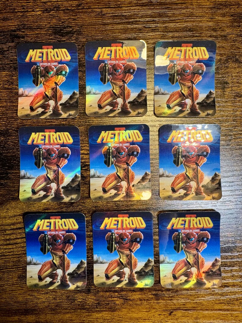 Metroid II: Return of Samus Holographic Kitsch Bent Game Boy Cart ...
