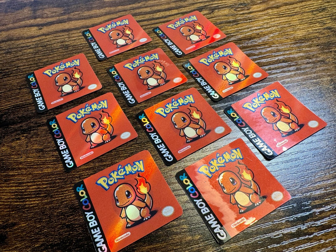 Pokémon Red Holographic Label (charmander Edition) - Laminated ...