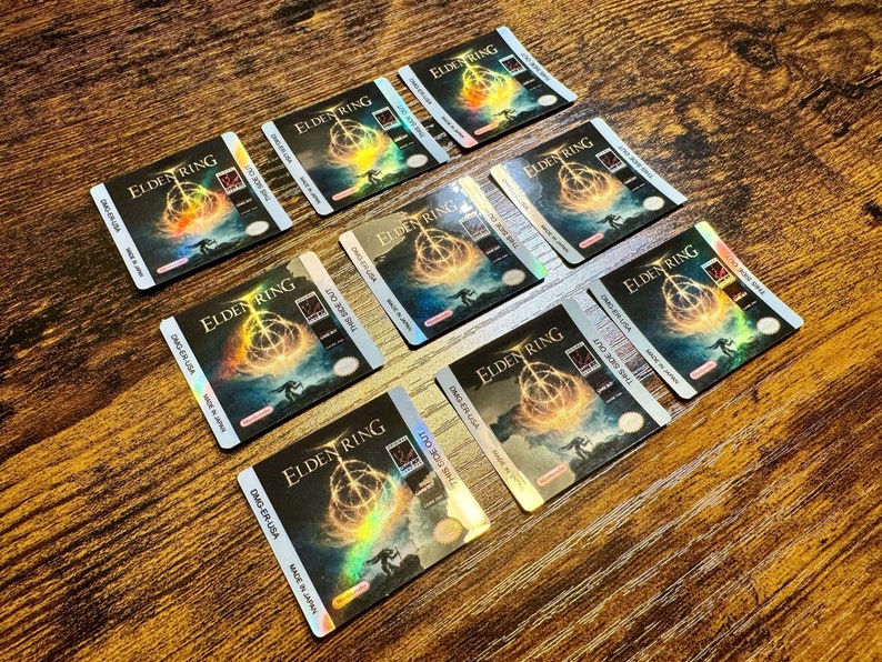 Elden Ring Holographic Label - Laminated Replacement Label for Game Boy ...