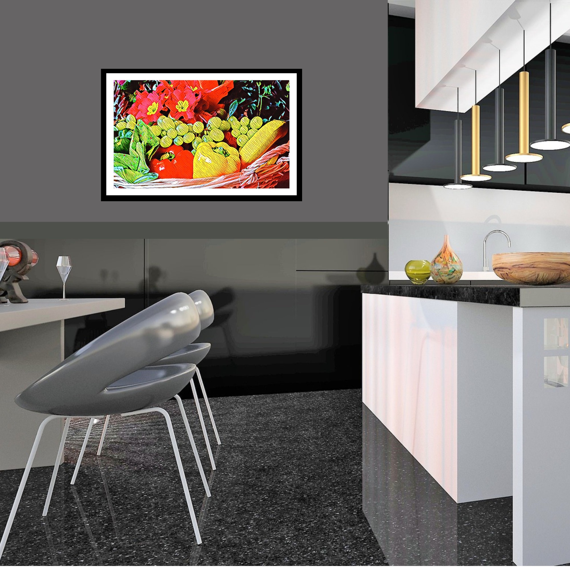 Vegetables Wall Art for Home Decor, Digital Products, Digital Prints ...