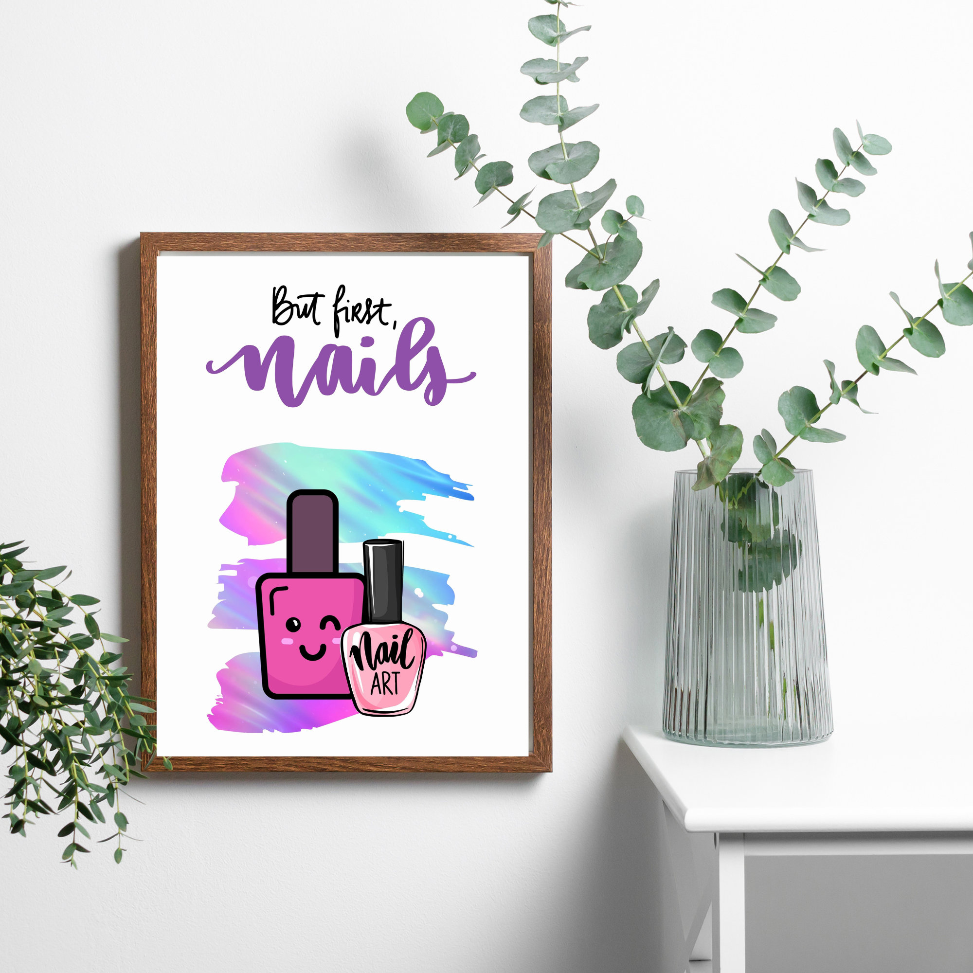 Nail Art Printable, Digital Download Nails Art, Digital Products ...