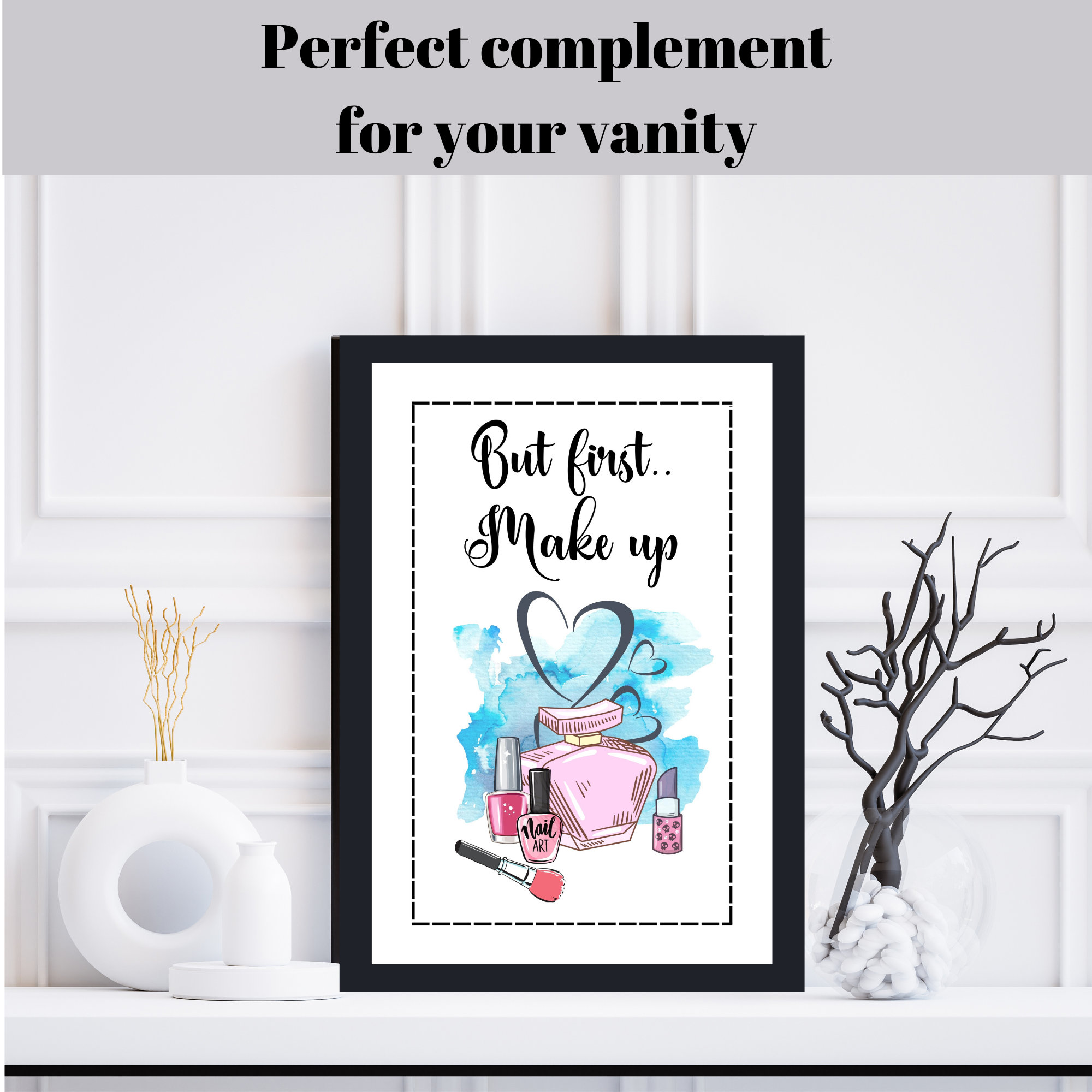 Printable Makeup Art, Beauty Salon Wall Art and Posters, Digital ...