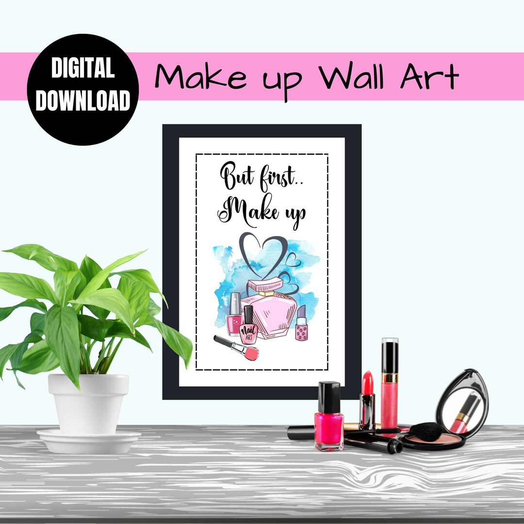 Printable Makeup Art, Beauty Salon Wall Art and Posters, Digital ...