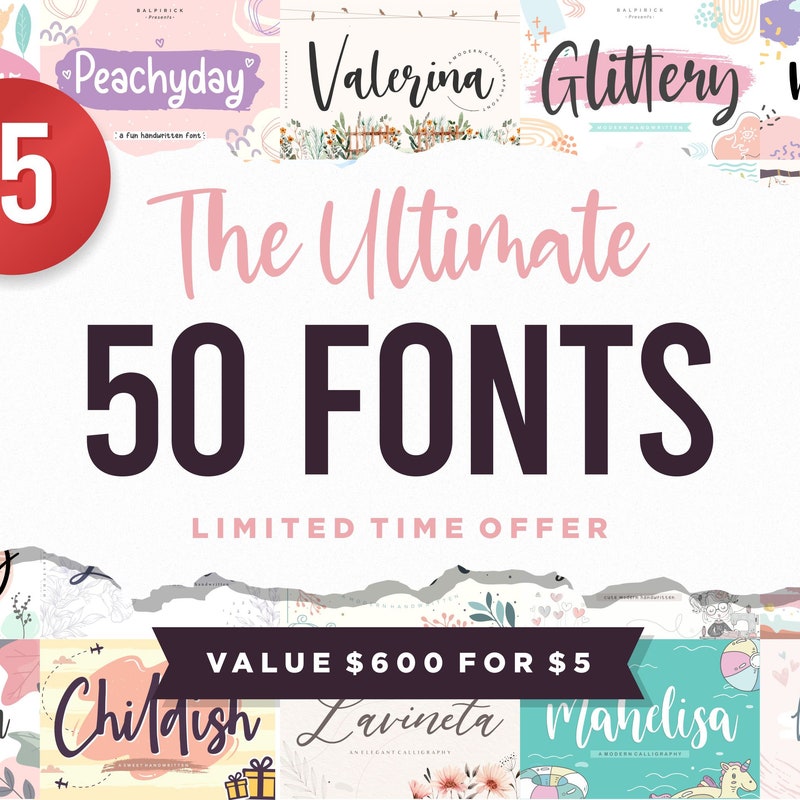 Calligraphy Font - Etsy