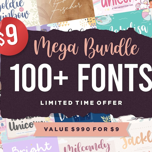 Font Bundle - Etsy