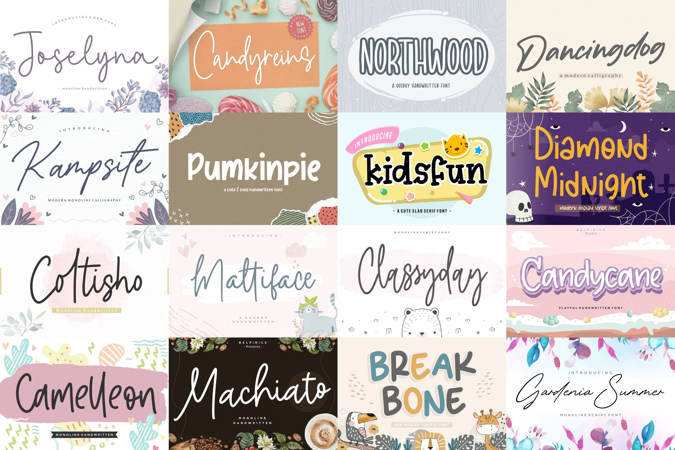 Monoline Font Bundle Monoline Font, Script Font, Bold Font, Farmhouse ...