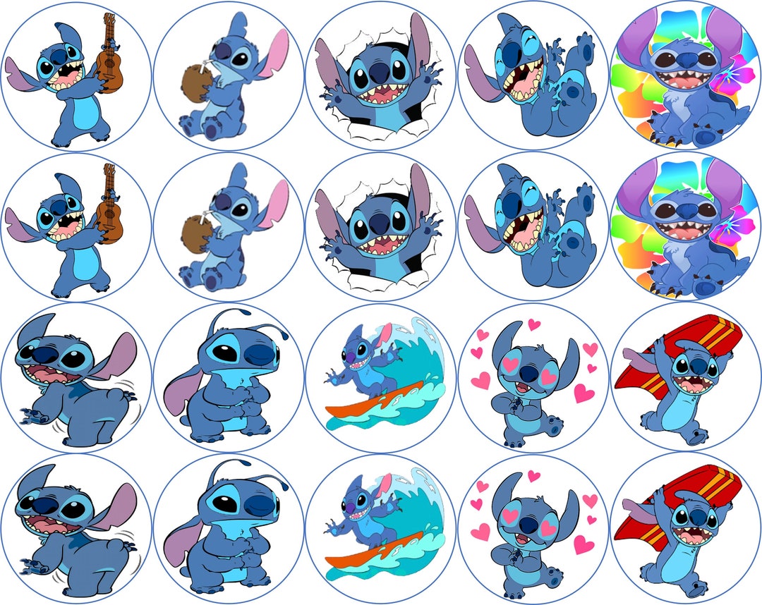 Sugar Paper stitch 20 Images of 1 13/16 Inches Round - Etsy