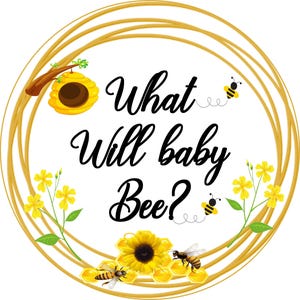 Sugar Paper Cake Topper (bees) 8 Inch Round - Etsy