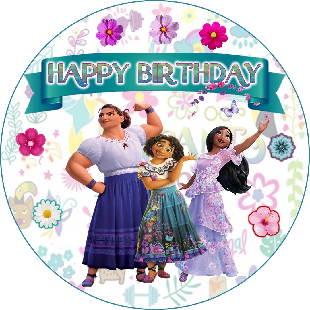Gelatin Transfer Only (encanto) 8 Inch Round - Etsy