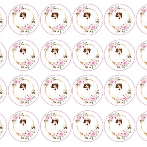 Jelly Transfer baptism Girl 24 1.5 Inch Round - Etsy