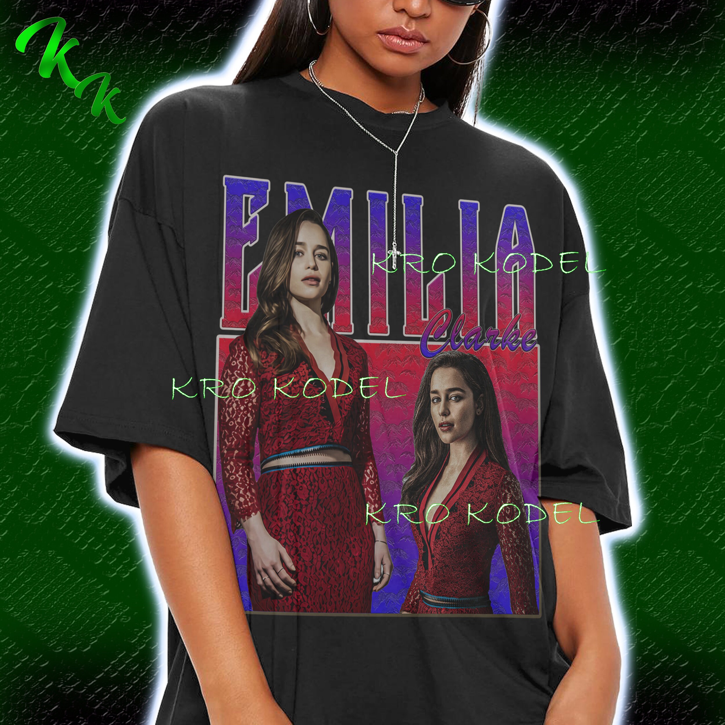 Kro Kodel Camiseta divertida camiseta familiar Camisa Emilia clarke ...