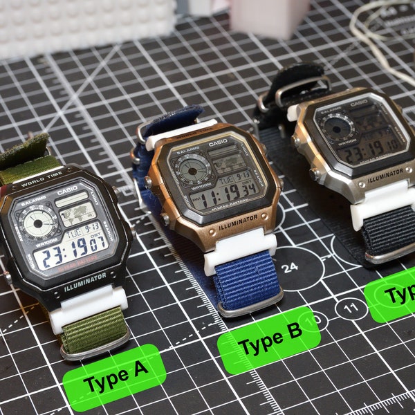 Casio Ae1200 Adapter Strap - Etsy