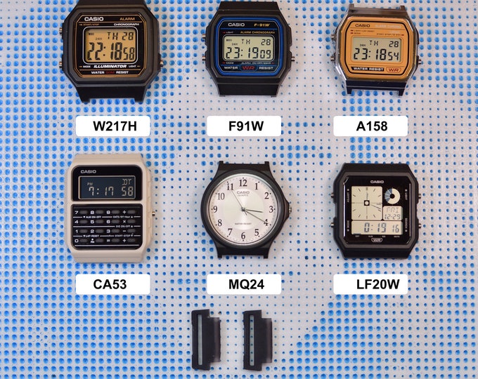 Casio F-91W Watch on a James Bond Ballistic Nylon Strap. Option to Add ...