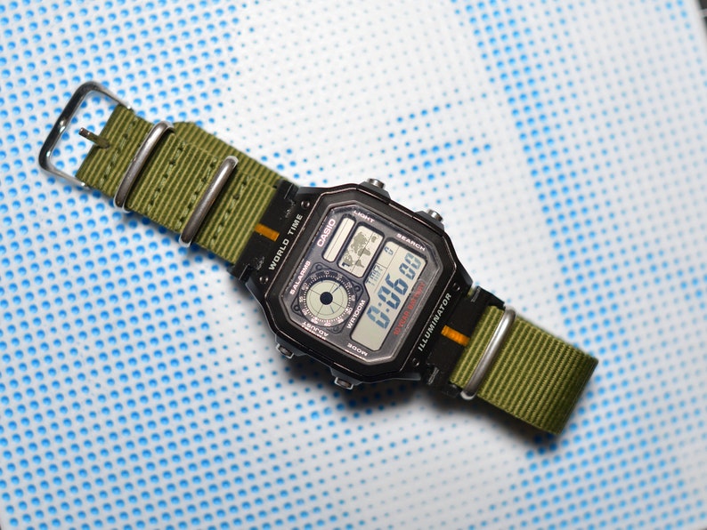 Casio AE1200 AE1500 W-800 F91 Mix Color 3D Printed Nato - Etsy