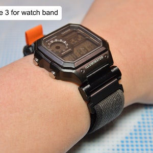 Casio Watch Strap Adapter. AE1000, AE1200, AE1500, W-800, W218, WS-1500 ...