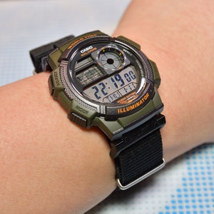 Casio Watch Strap Adapter. AE1000, AE1200, AE1500, W-800, W218, WS-1500 ...